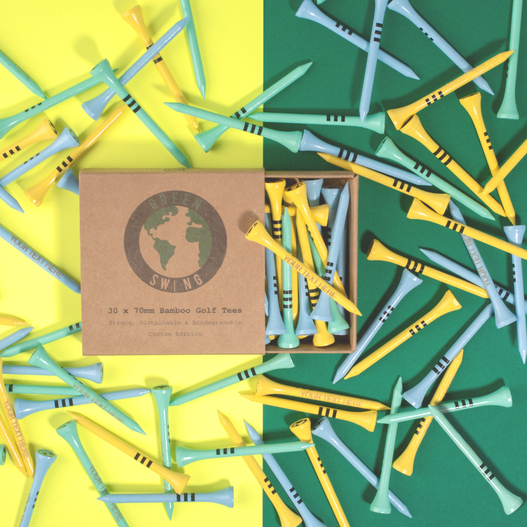 Introducing Personalised Bamboo Golf Tees – Green Swing